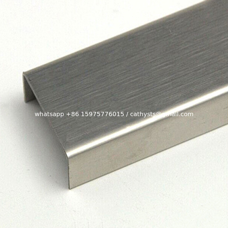 Hairline Finish Stainless Steel Angle U Shape Trim 201 304 316 For Wall ...