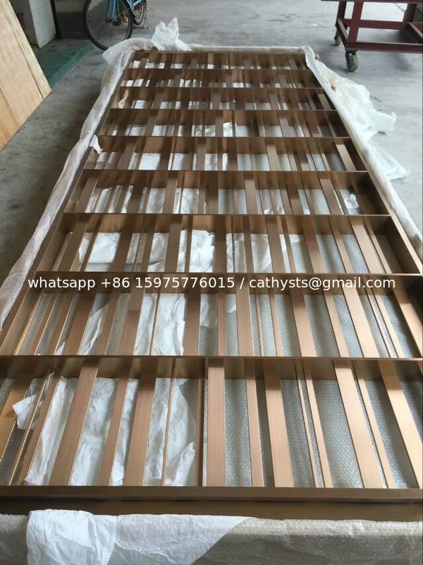 High Quality 304 Rose Gold ColorArchitecture Room Divider Screen ...