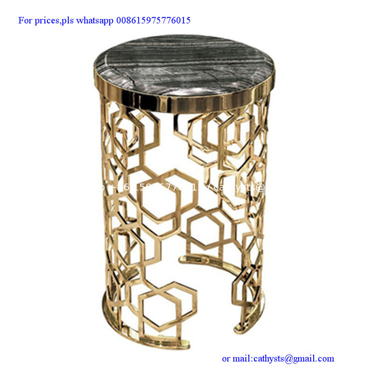 modern designed metal corner table stainless steel laser cutting base ...