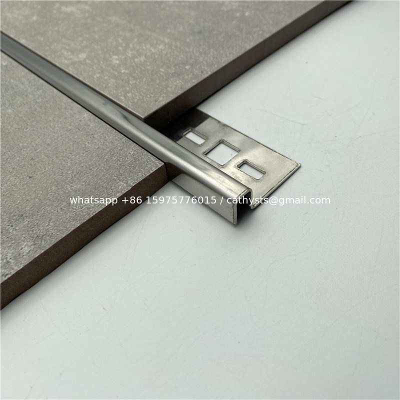 Pvc Round Straight Edge Tile Trim And Marbles Decorative White Color