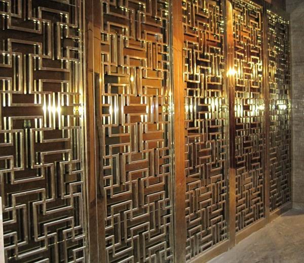 304 golden stainless steel decorative screens room dividers