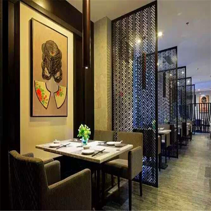 Top quality Mordern design Laser cut partition screen panel restaurant ...