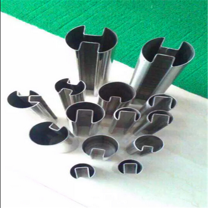 high qualit ystainless steel double slotted round tube 316 304 pipe