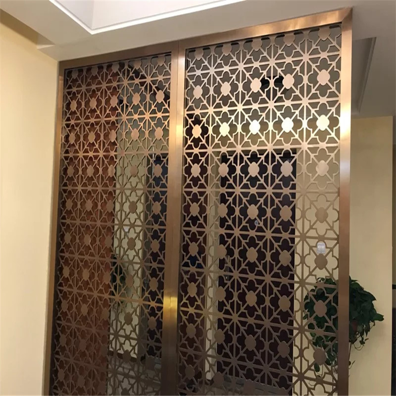 Customized decorative panel in metal stainless steel screen partition ...