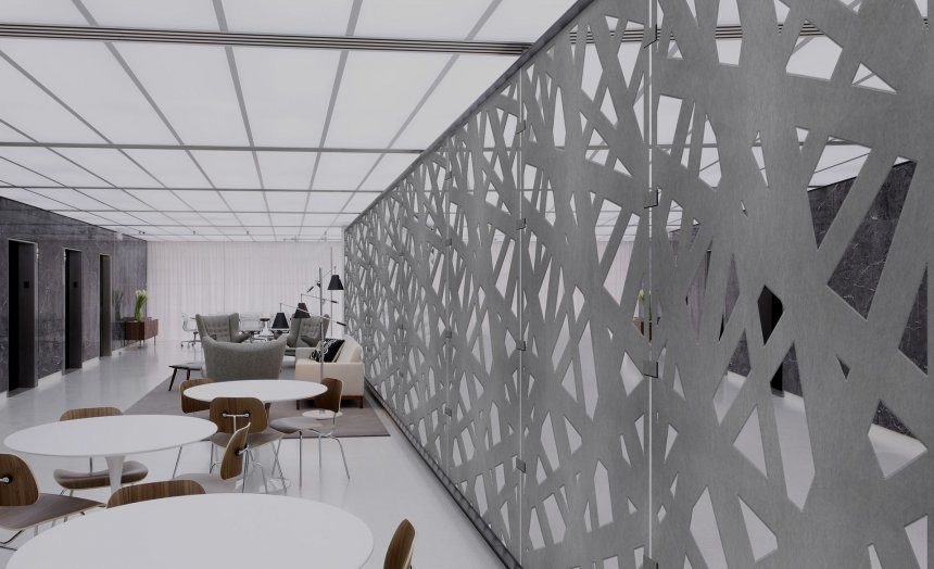 Powder Coating Aluminum Partition For Column Cover/Cladding