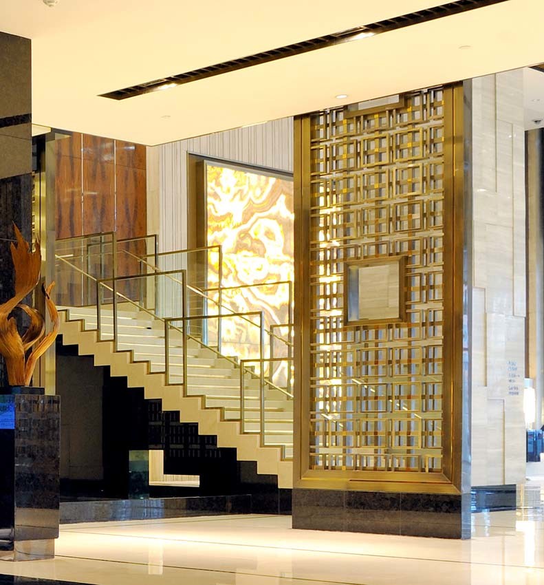 Rose Gold Stainless Steel Partition For Sunshades/Louver/Window Screen