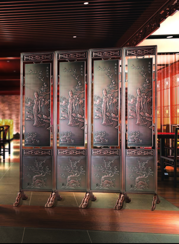 Bronze Stainless Steel Perforated Panels For Column Cover/Cladding