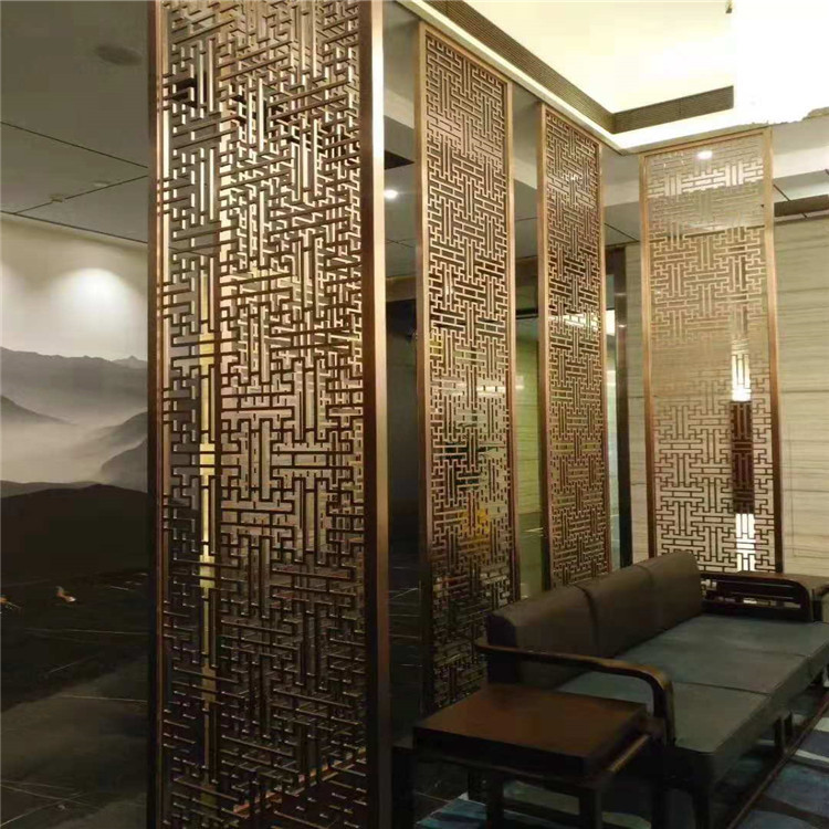 Bronze Cooper Metal Laser Cut Panels Color stainless steel room ...