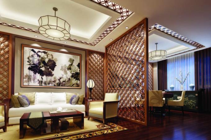 Bronze Stainless Steel Screen Panels For Hotels/Villa/Lobby Interior ...